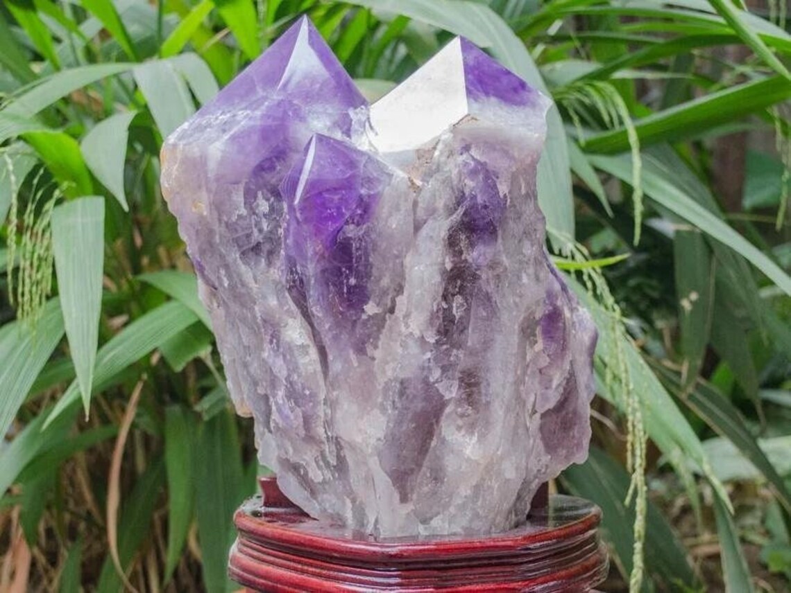 Extra Large Large Natural Amethyst Point/amethyst/amethyst - Etsy