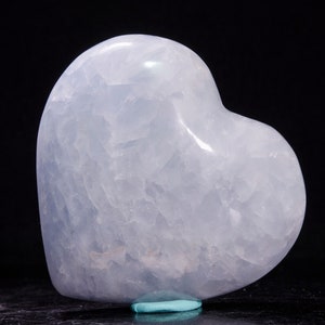 Best Natural Blue Celestite Heart/heart Shaped Blue Stone/celestite ...