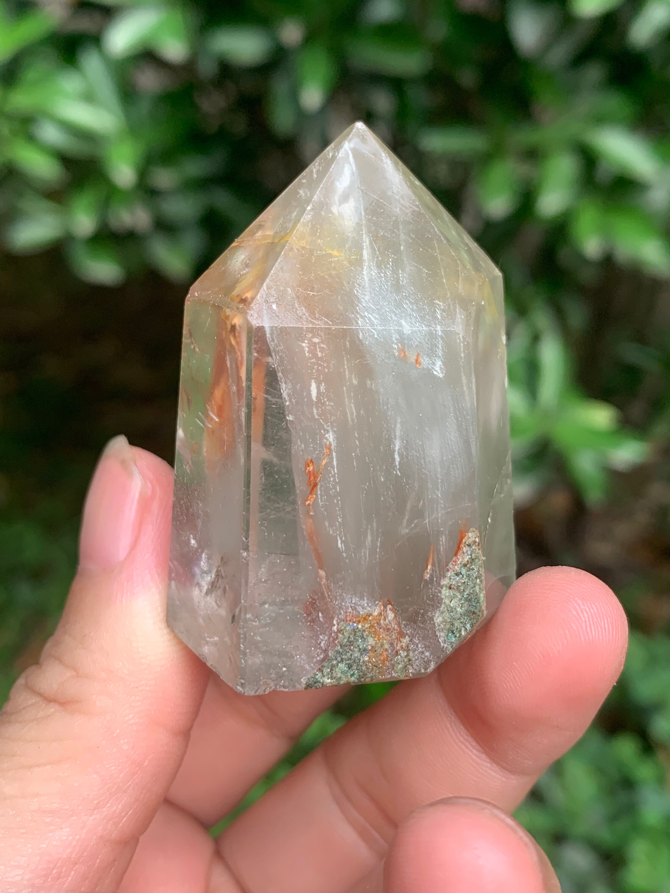 Natural Copper Red Phantom Quartz/healer Garden Crystal/copper Color ...