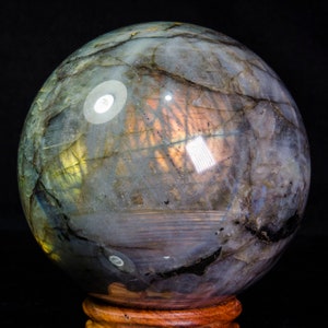 4.2“EXTRA LARGE Labradorite Sphere/labradorite Crystal Ball/labradorite ...