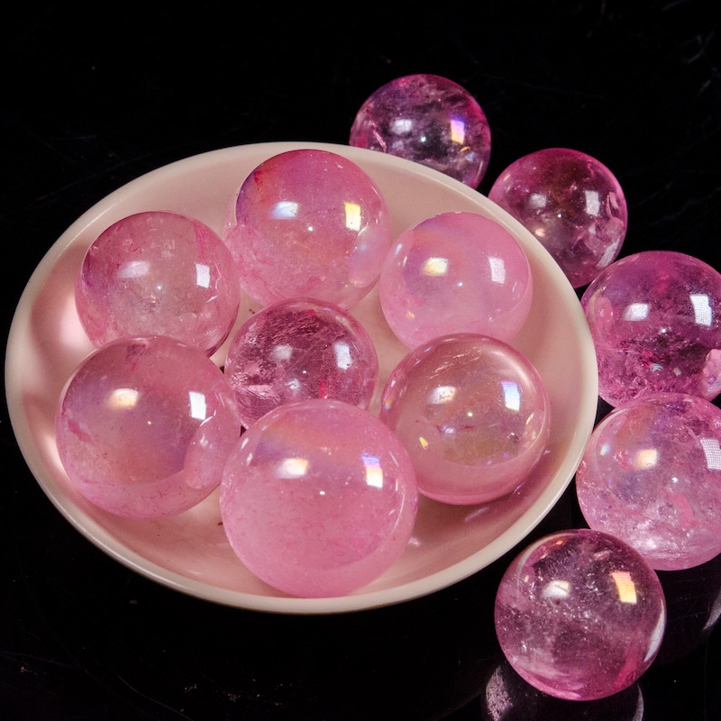 Pink Aura Quartz - Etsy