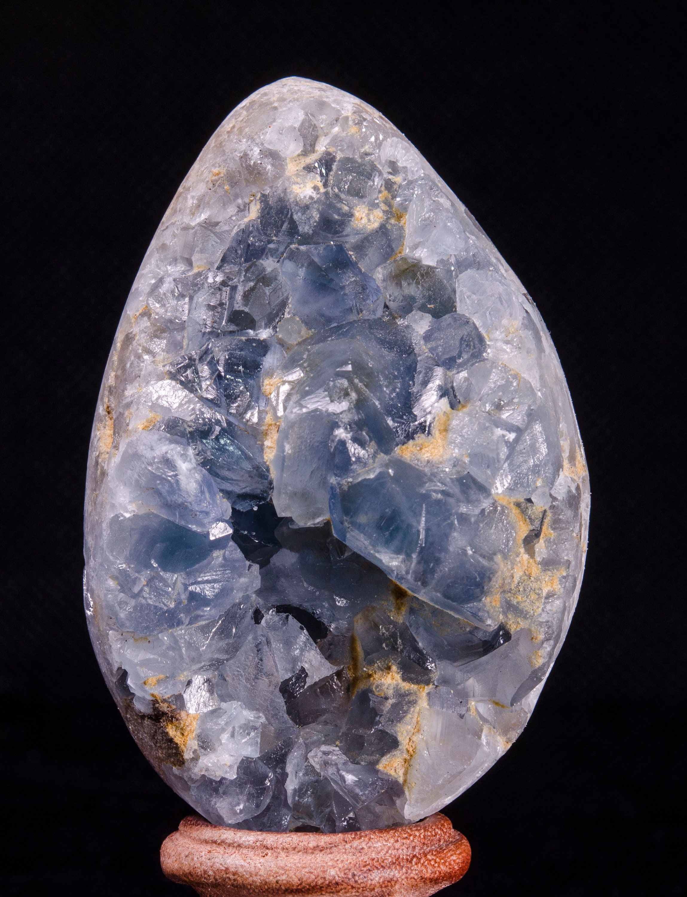 Blue Celestite Egg Geode/cluster Blue Geode/celestite Egg/blue | Etsy