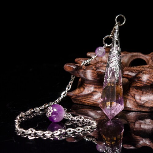 Clear Amethyst Pendulum/dowsing Tool for - Etsy