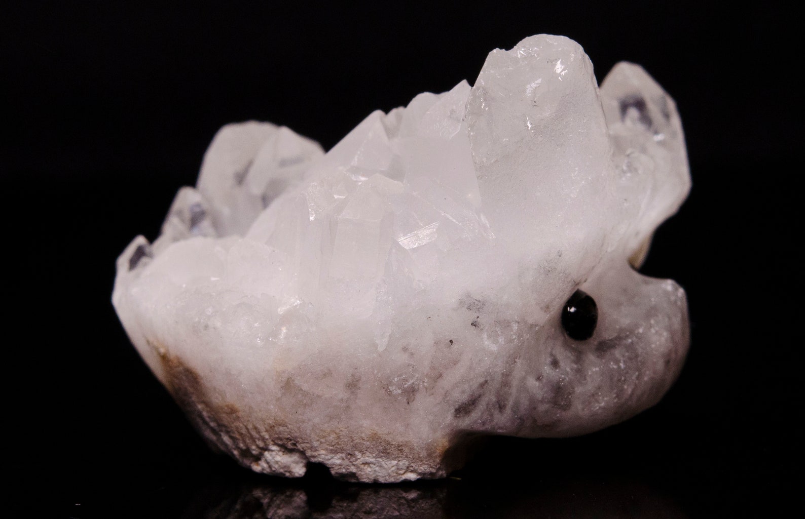 Beautiful Big Crystal Cluster Hedgehog/clear Crystal - Etsy