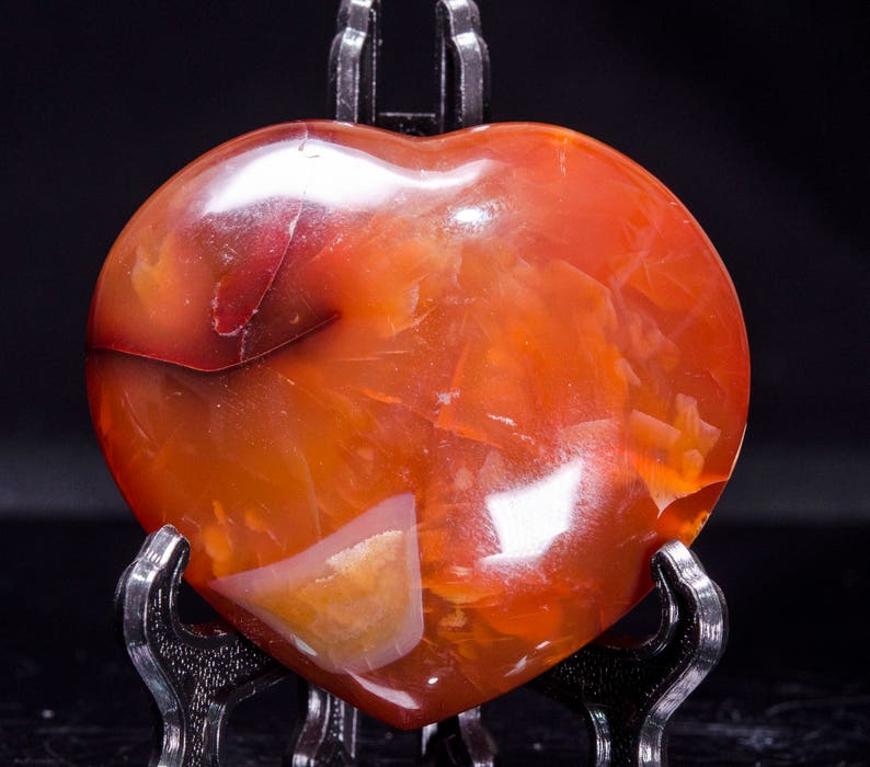 Best Heart Shaped Orange/red Agate Crystal /agate Gem Stone/red Agate ...