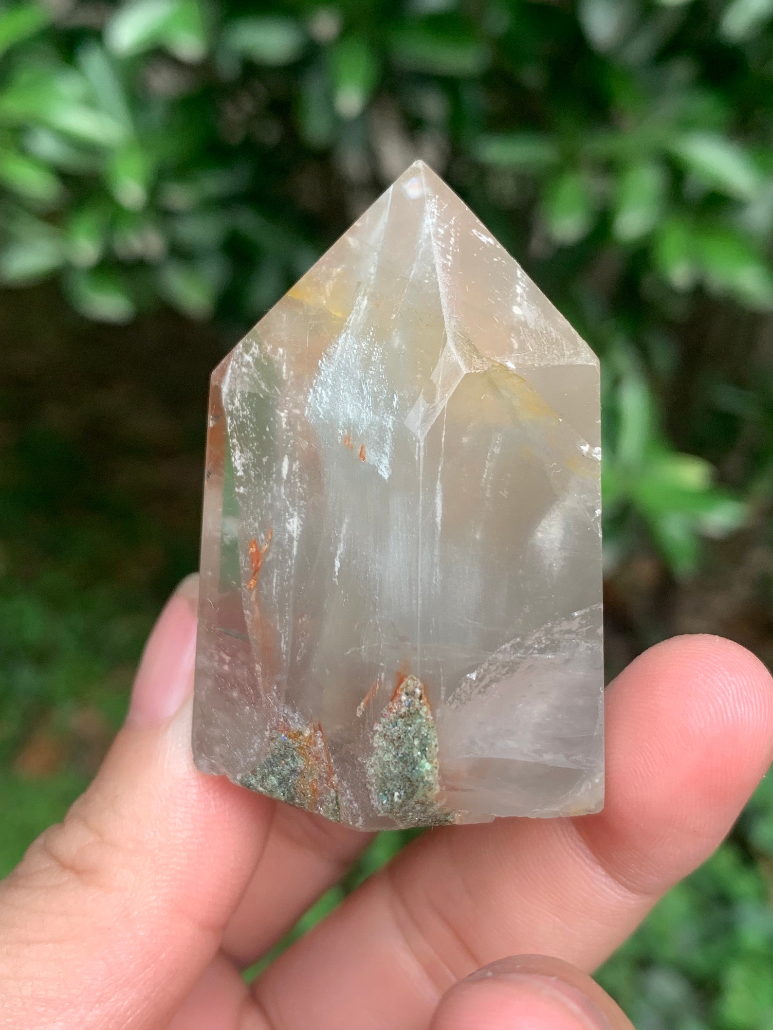 Natural Copper Red Phantom Quartz/healer Garden Crystal/copper Color ...