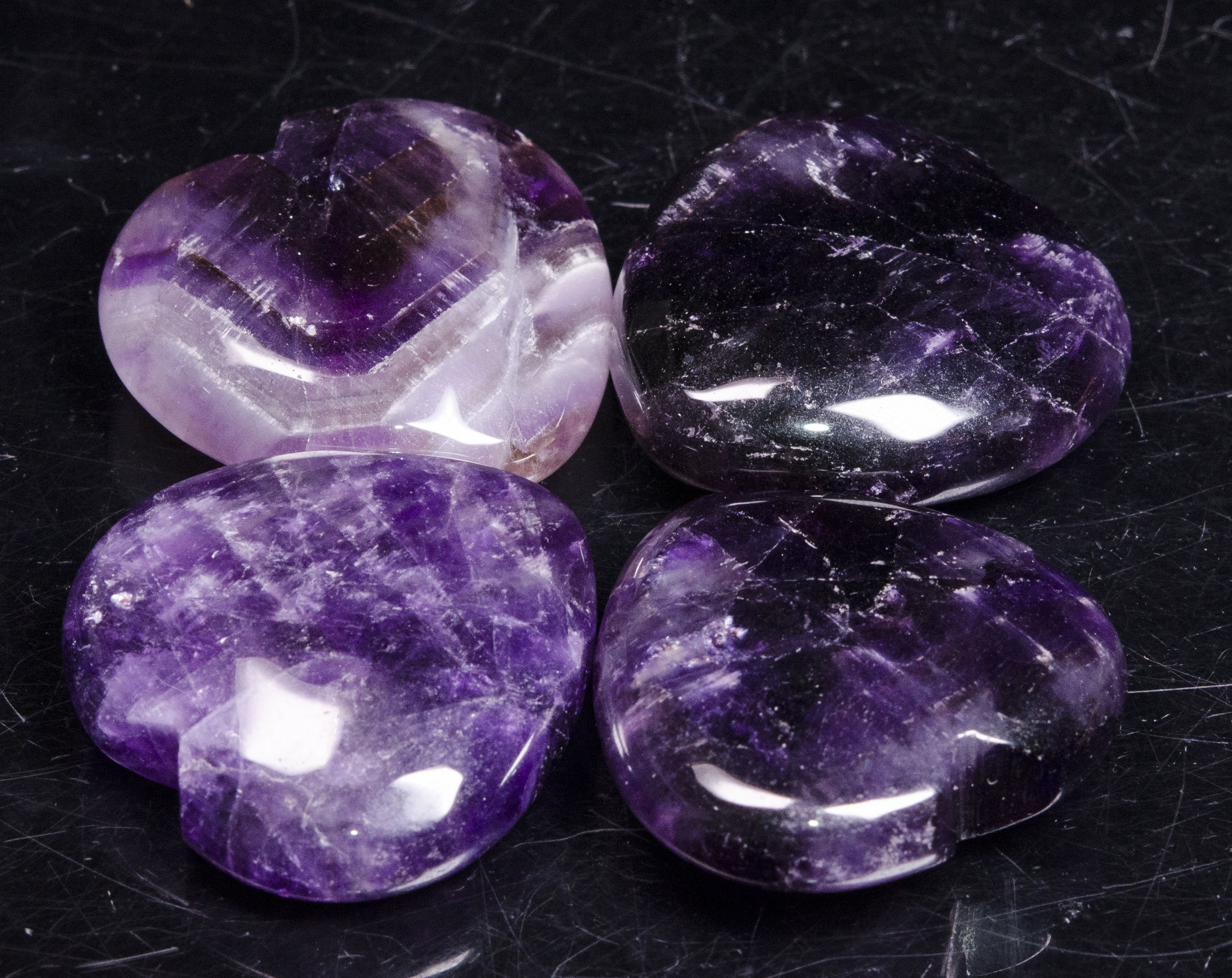 Natural Amethyst Heart/auralite 23 Heart/amethyst - Etsy