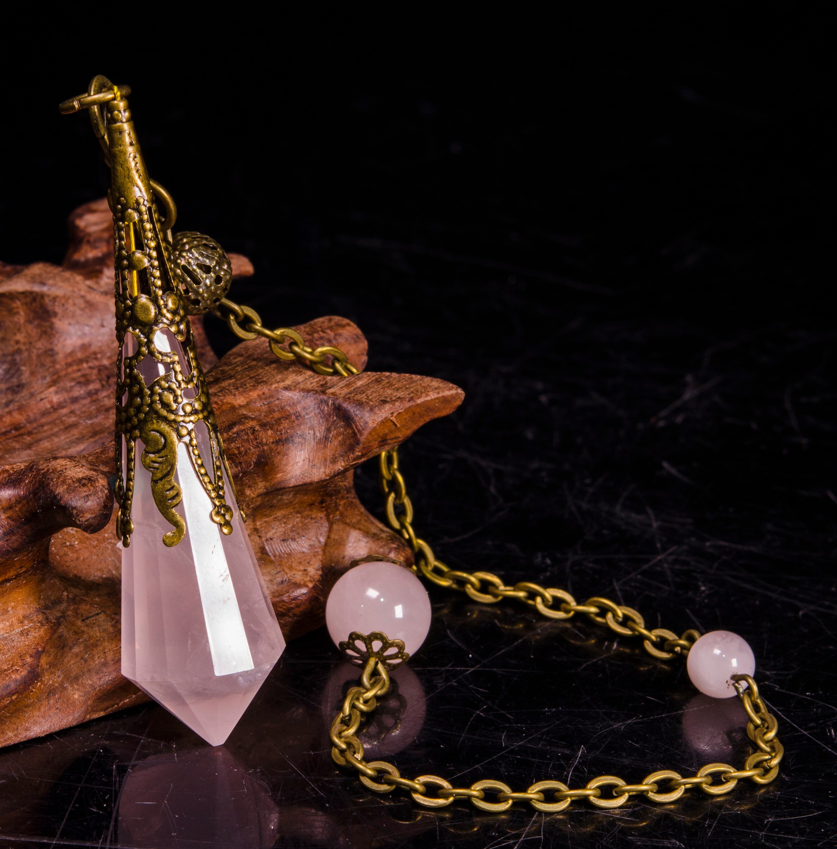 Clear Rose Pendulum/dowsing Tool for | Etsy