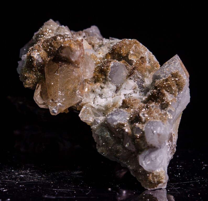 Gold Calcite Crystal Cluster/natural Calcite Cluster/calcite | Etsy