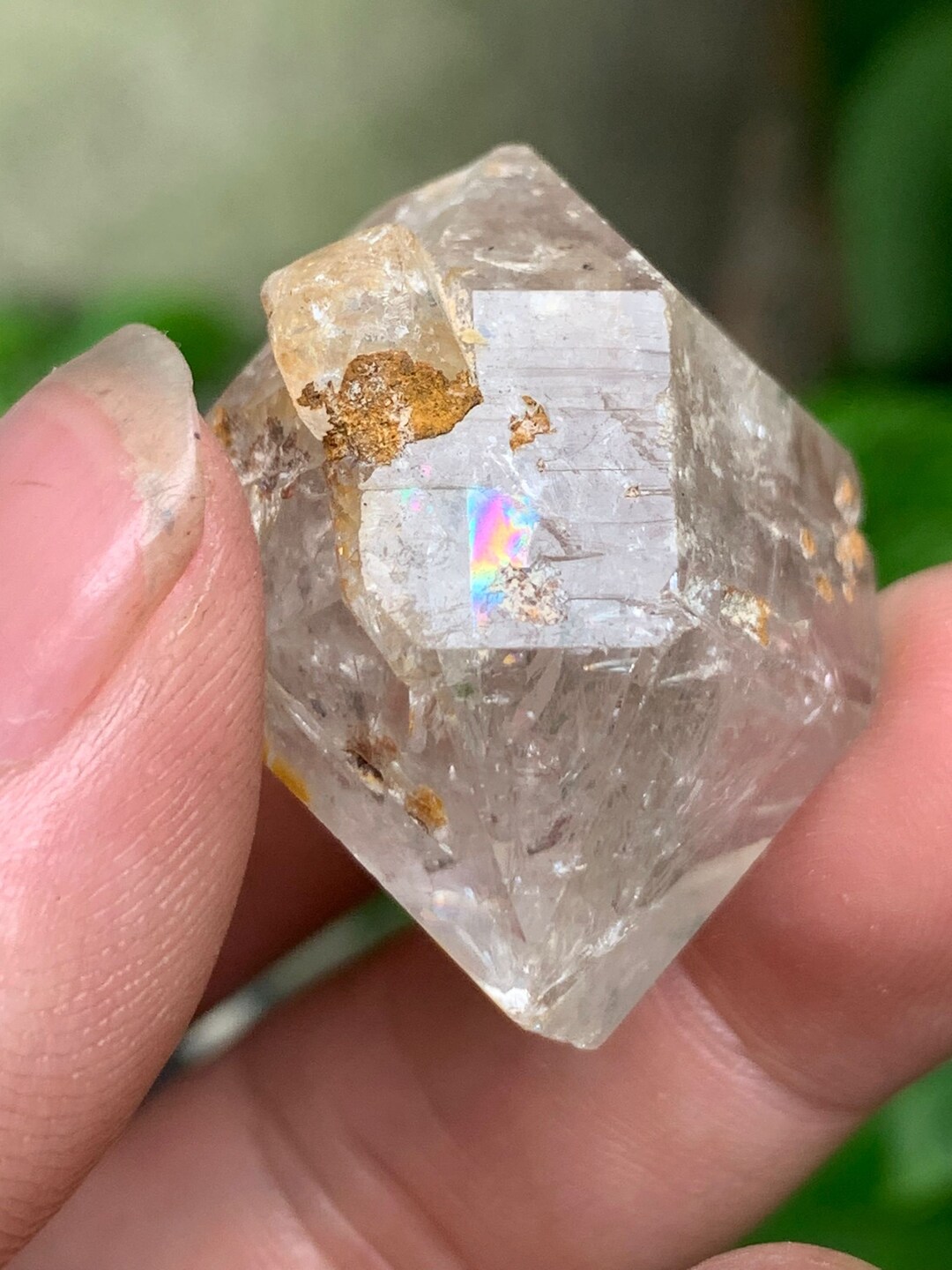 24g Natural Clear Skeleton Quartz/scepter Quartz/double Terminated ...