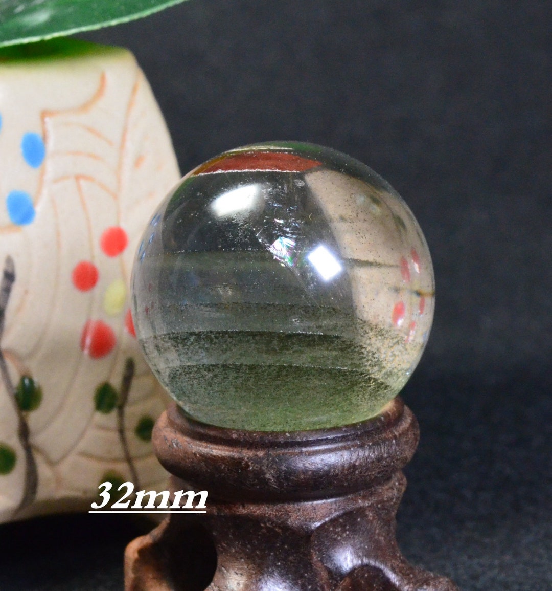 Natural Green Phantom Quartz Sphere,clear Green Quartz Sphere With ...