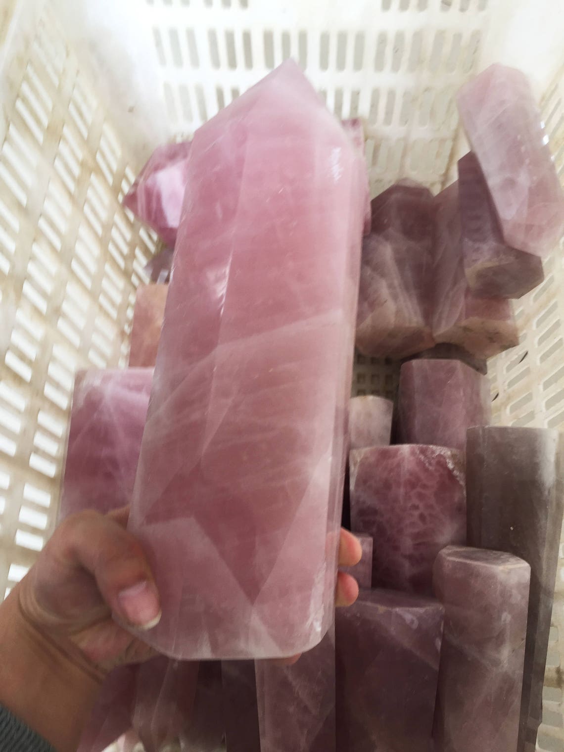 Extra Large Rose Quartz Point/Rose Quartz | Etsy