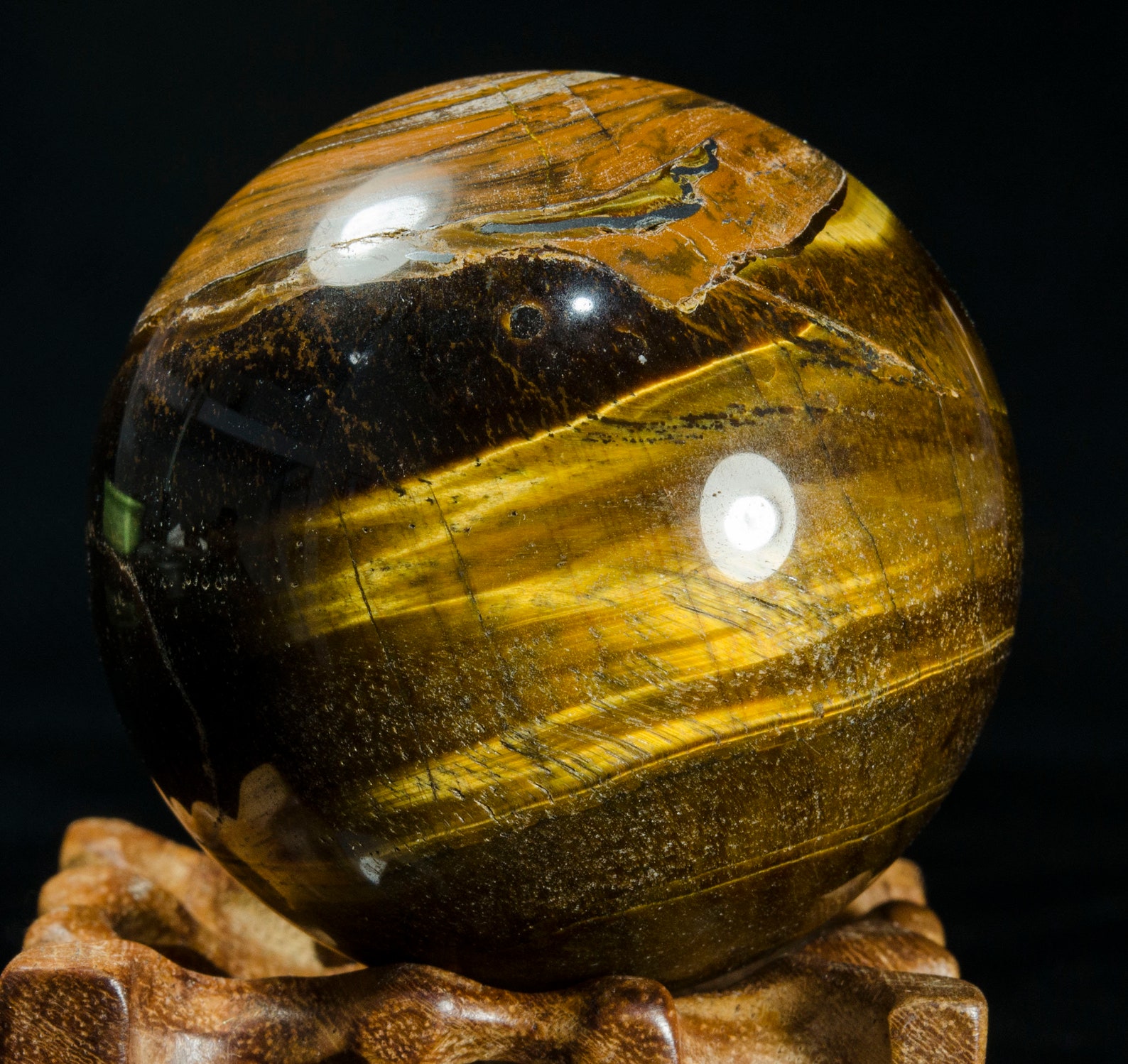 2.36 Best Gold Tiger Eye Sphere/tiger Eye Ball/crystal | Etsy