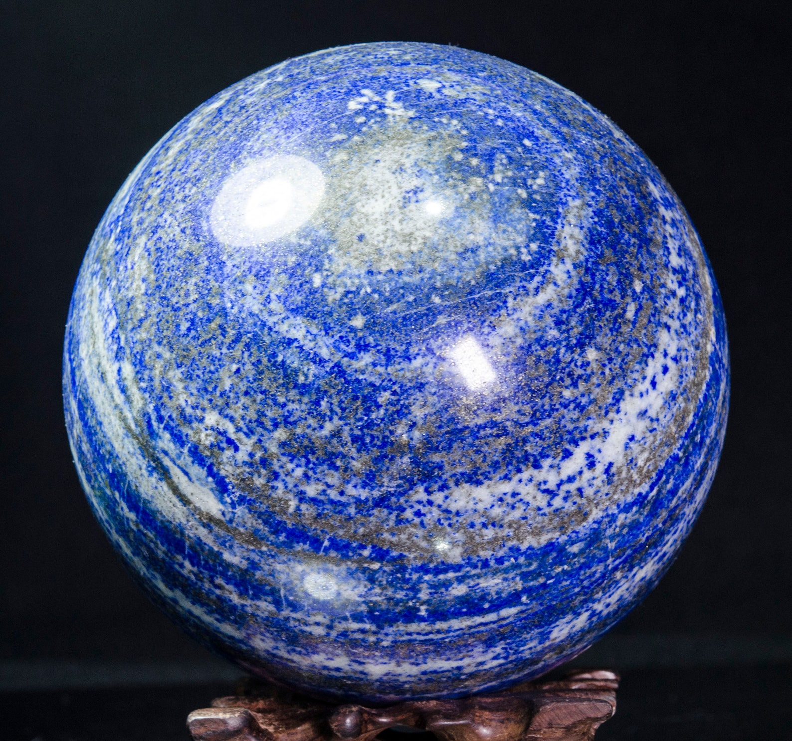 4.4"best Lapis Lazuli Sphere/lapis Lazuli Crystal Ball/healing Crystal ...