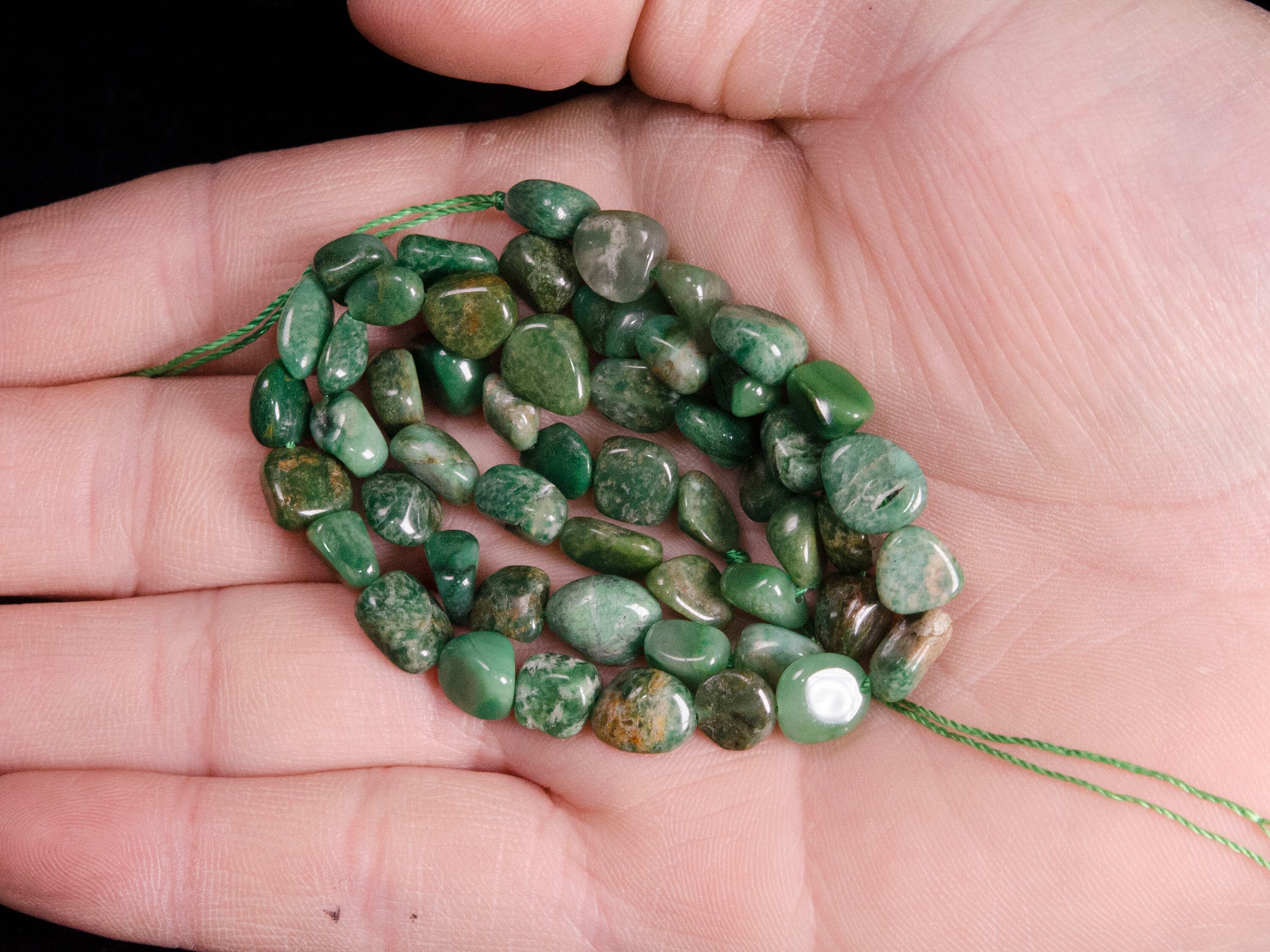 Full Strand Natural South African Jade Quartz Necklace/south | Etsy