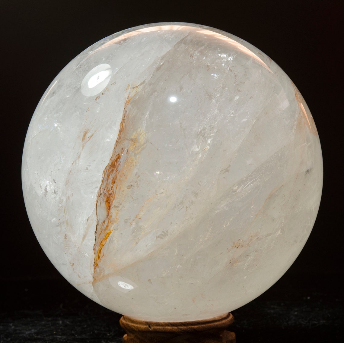5.8"extra LARGE Natural Best Clear Quartz Crystal Sphere/hand Carved ...