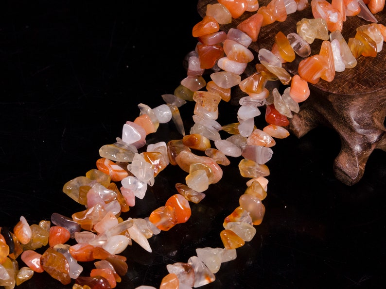 Full Strand Natural Red Agate Crystal Quartz/red Agate Crystal - Etsy