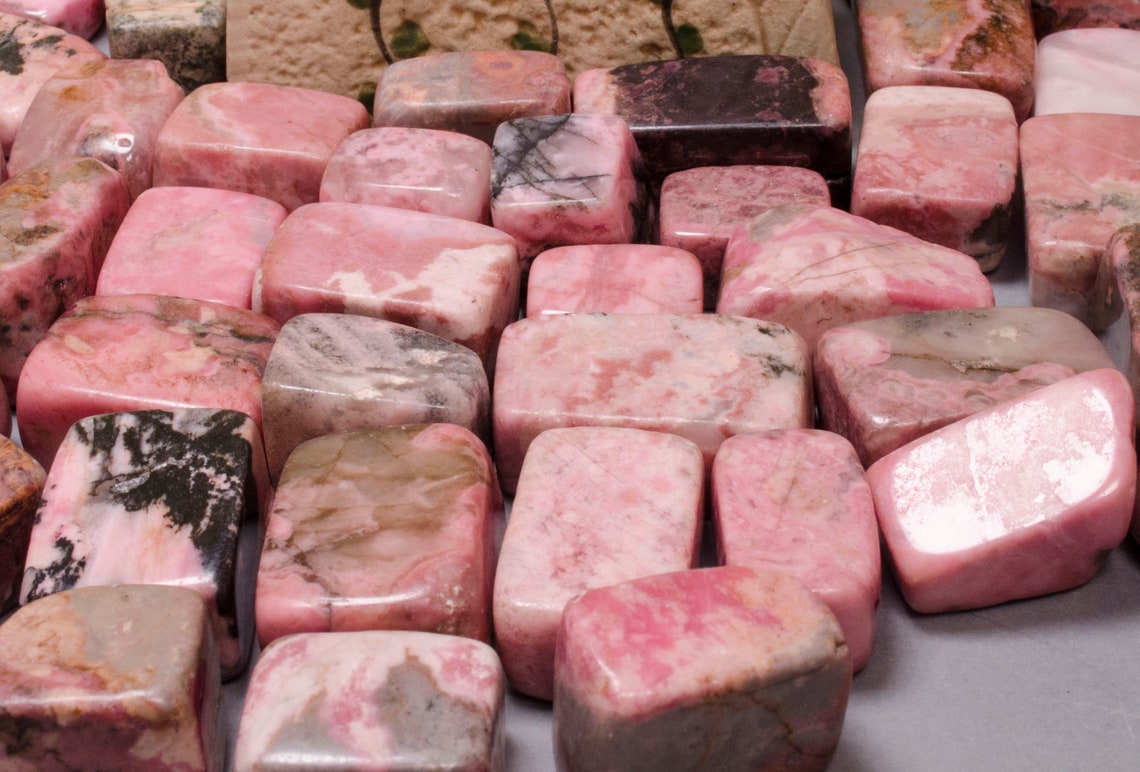 Bulk Sale Natural Rhodonite Crystal Quartz LooseGemstone For | Etsy