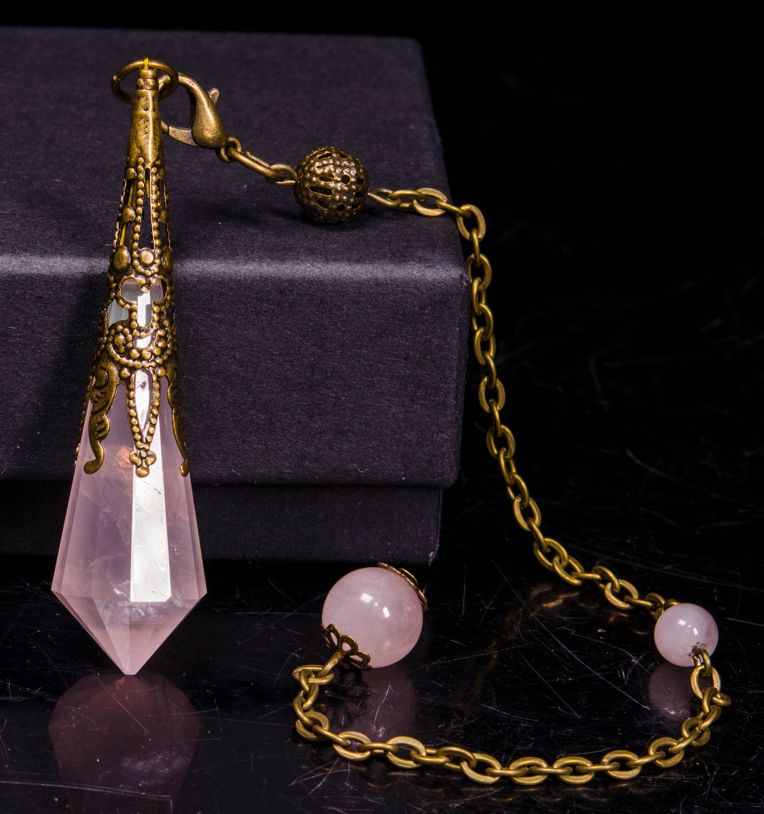 Clear Rose Pendulum/dowsing Tool for | Etsy