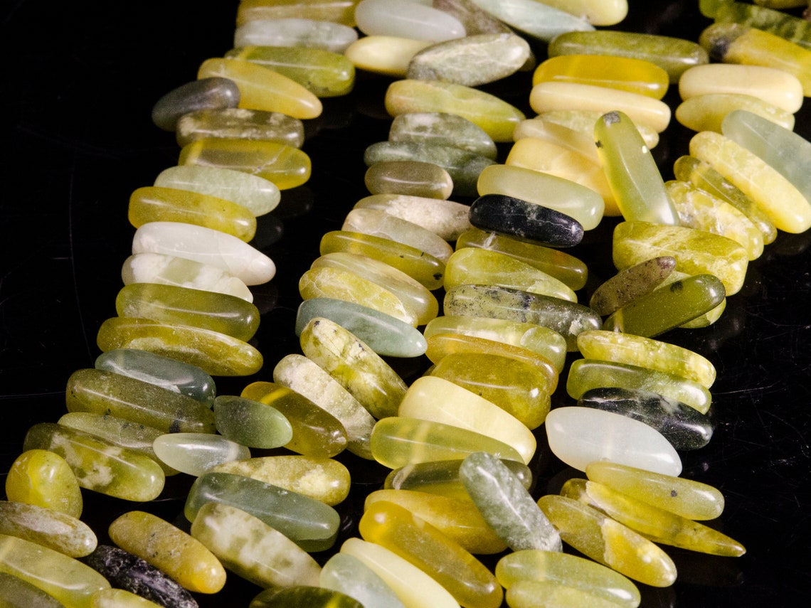 Full Strand Taiwan Jade Crystal Quartz Necklace/ Taiwan Jade - Etsy