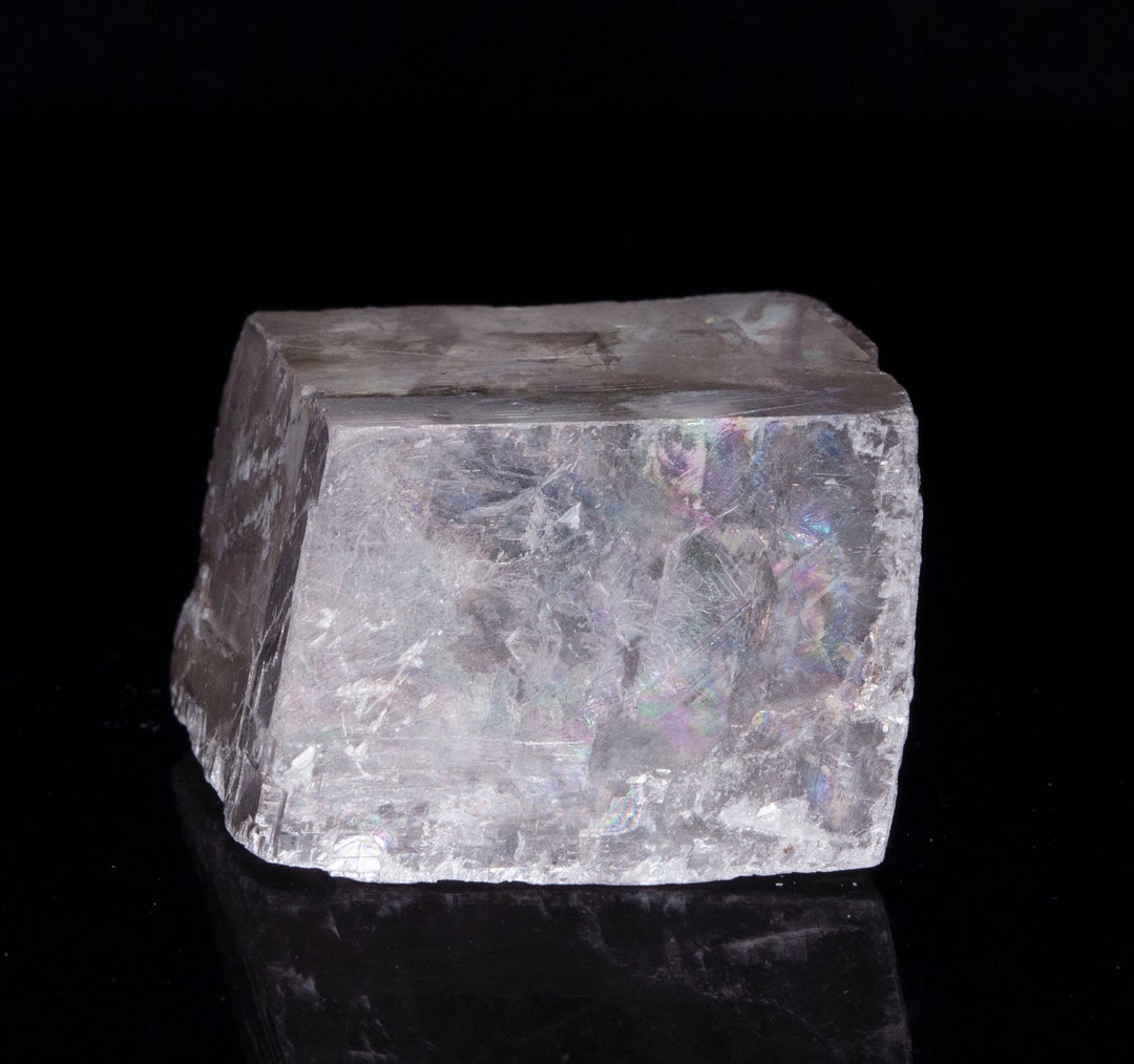 Rainbow Natural Cse Calcite Crystal/clear Optical Calcite - Etsy Canada