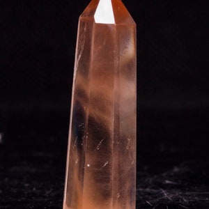 Natural Clear Quartz Tower With Red Angel Feathers Included/red ...