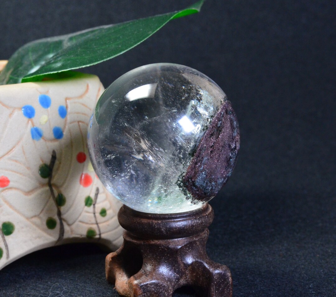 Natural Green Phantom Quartz Sphere,clear Green Quartz Sphere With ...