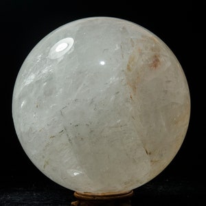 6.8extra LARGE Natural Best Clear Quartz Crystal Sphere/hand Carved ...