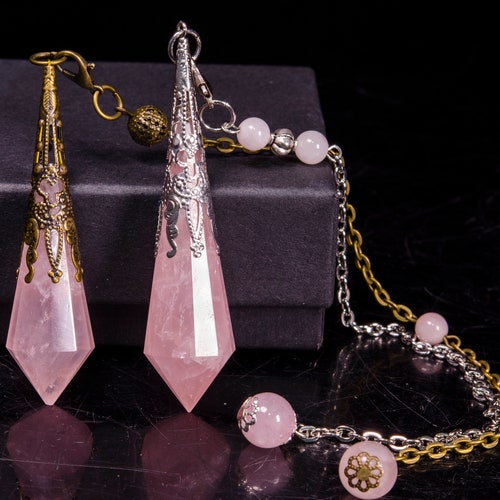 Clear Rose Pendulum/dowsing Tool for | Etsy