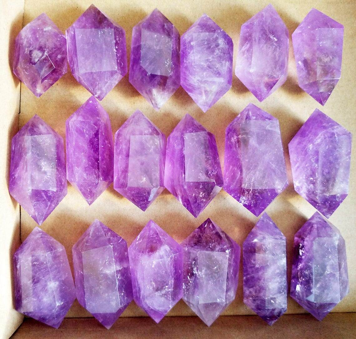 Best Double Terminated Amethyst Point/amethyst Tower/amethyst - Etsy