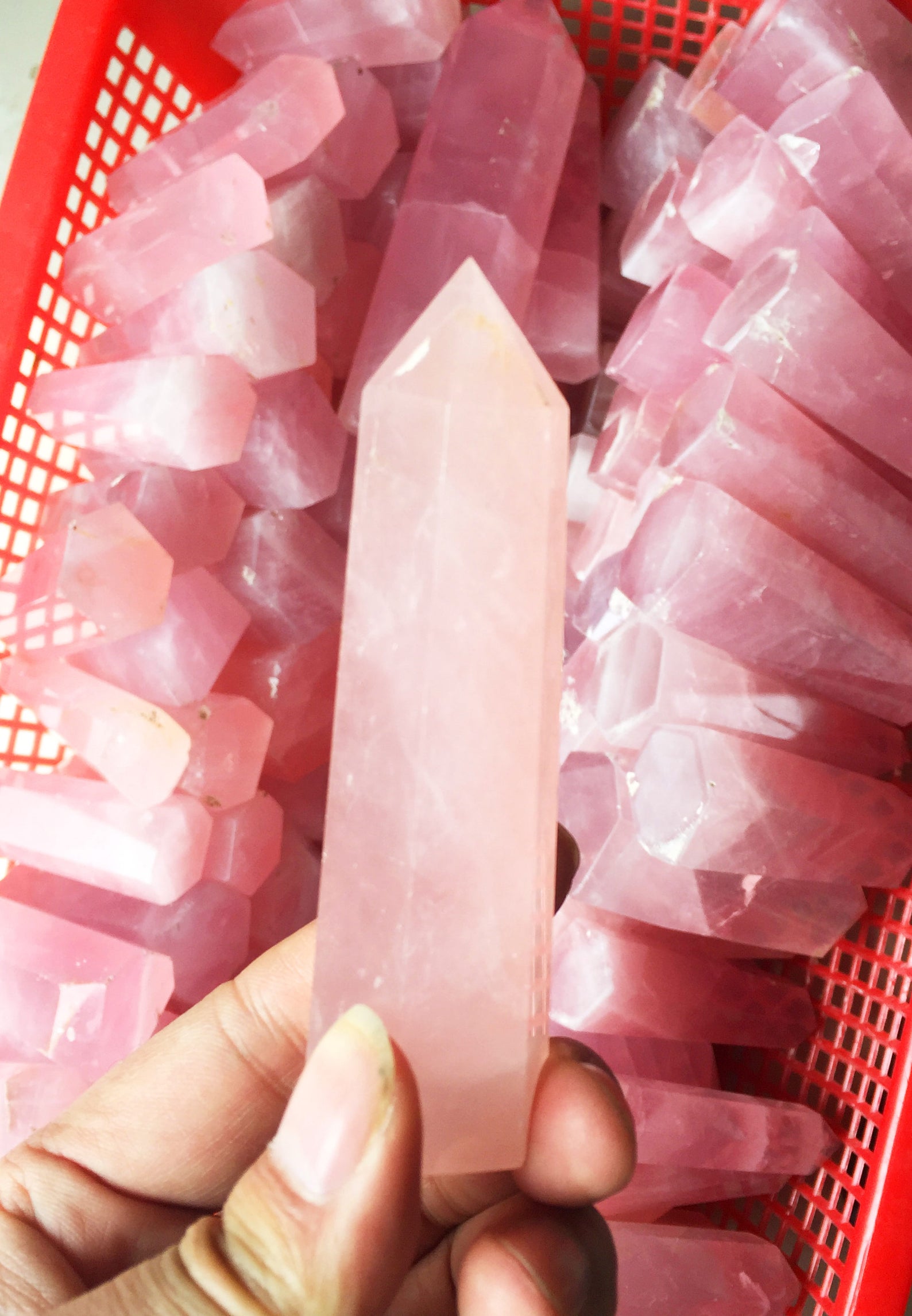 Extra Large Rose Quartz Point/rose Quartz - Etsy Extra Large Rose Quartz Point/rose Quartz - Etsy