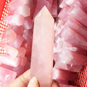 Extra Large Rose Quartz Point/rose Quartz Tower/wand/(size:,60mm,70mm ...