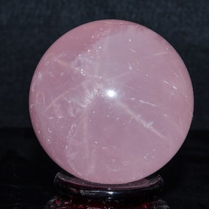 Rainbow Pink Starlight Ball,rose Quartz Crystal Sphere/pink Rose ...