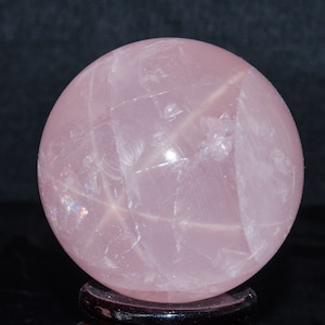 Rainbow Pink Starlight Ball,rose Quartz Crystal Sphere/pink Rose ...