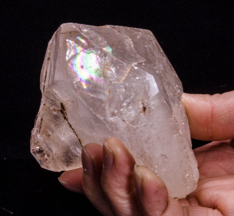 Himalaya Clear Rainbow Crystal Quartz Point/Glass Skin Laser | Etsy