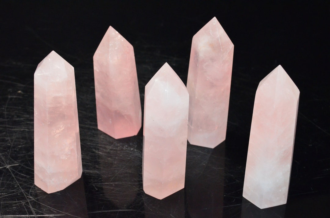 Extra Large Rose Quartz Point/rose Quartz Tower/wand/(size:,60mm,70mm ...