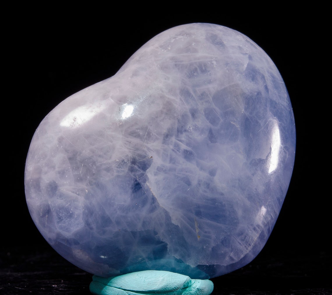 Best Natural Blue Celestite Heart/heart Shaped Blue Stone/celestite ...