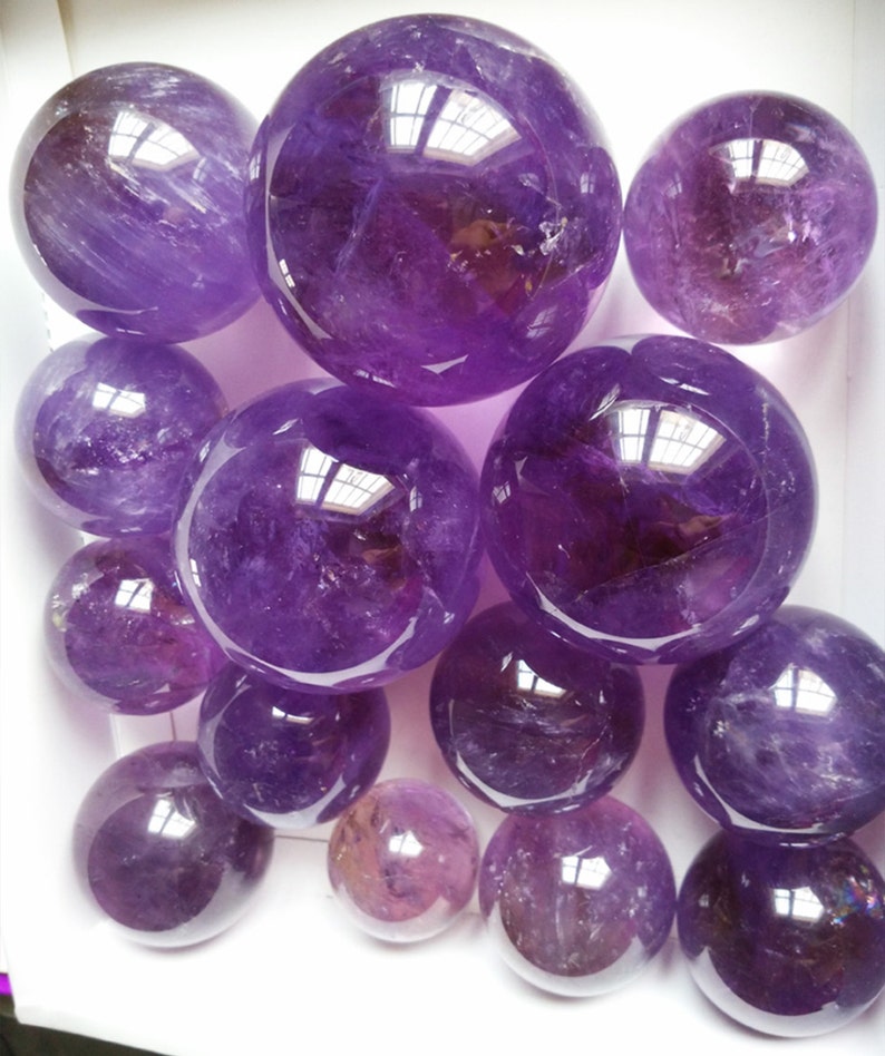 Best Amethyst Sphere/amethyst Crystal Ball/amethyst - Etsy