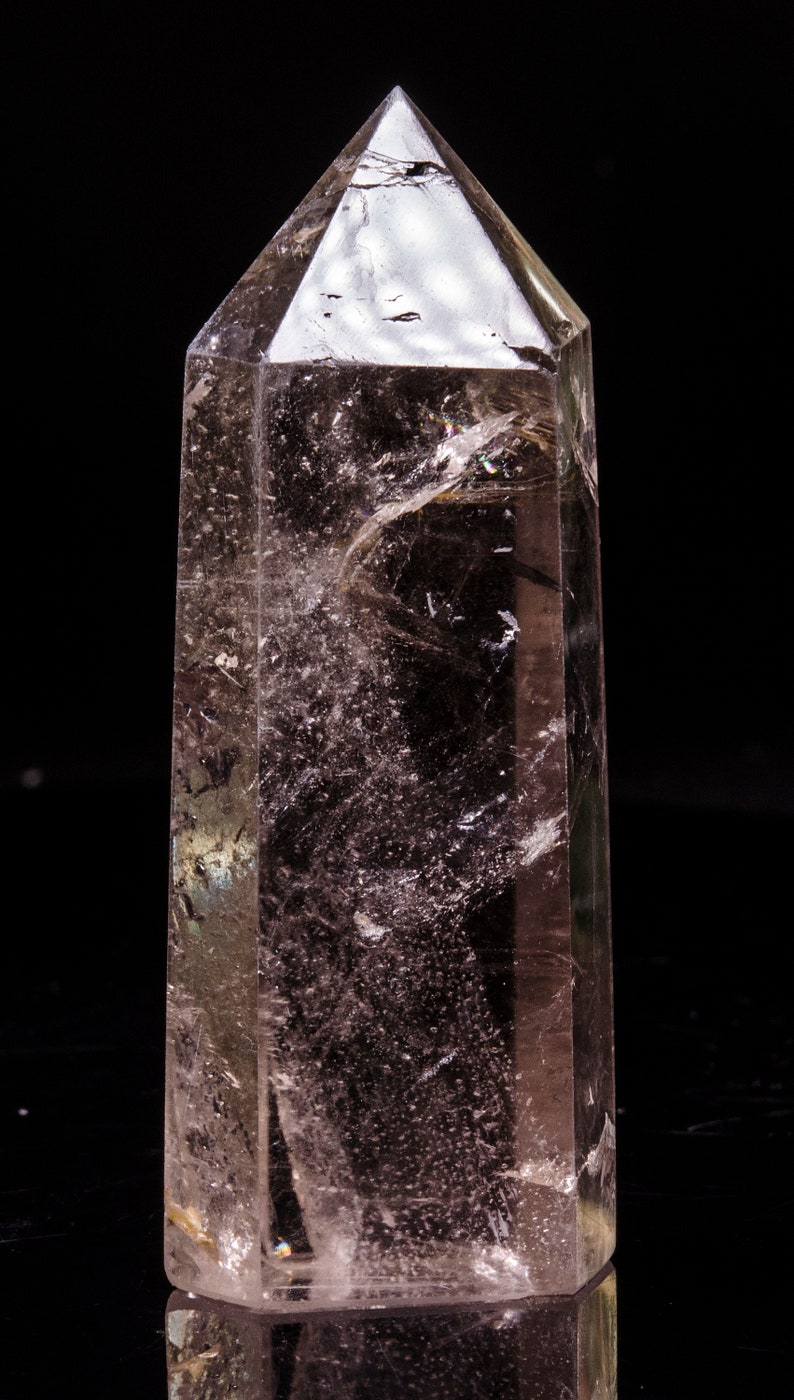 Clear Rainbow Smoky Quartz Crystal Point/Smoky Crystal | Etsy