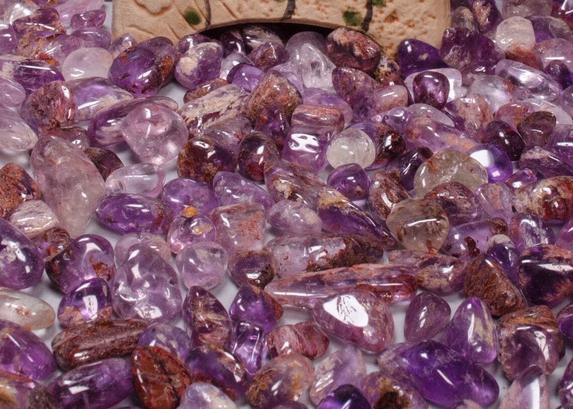 Wholesale Super Seven Tumbled Amethyst Stone Crystal Healing - Etsy