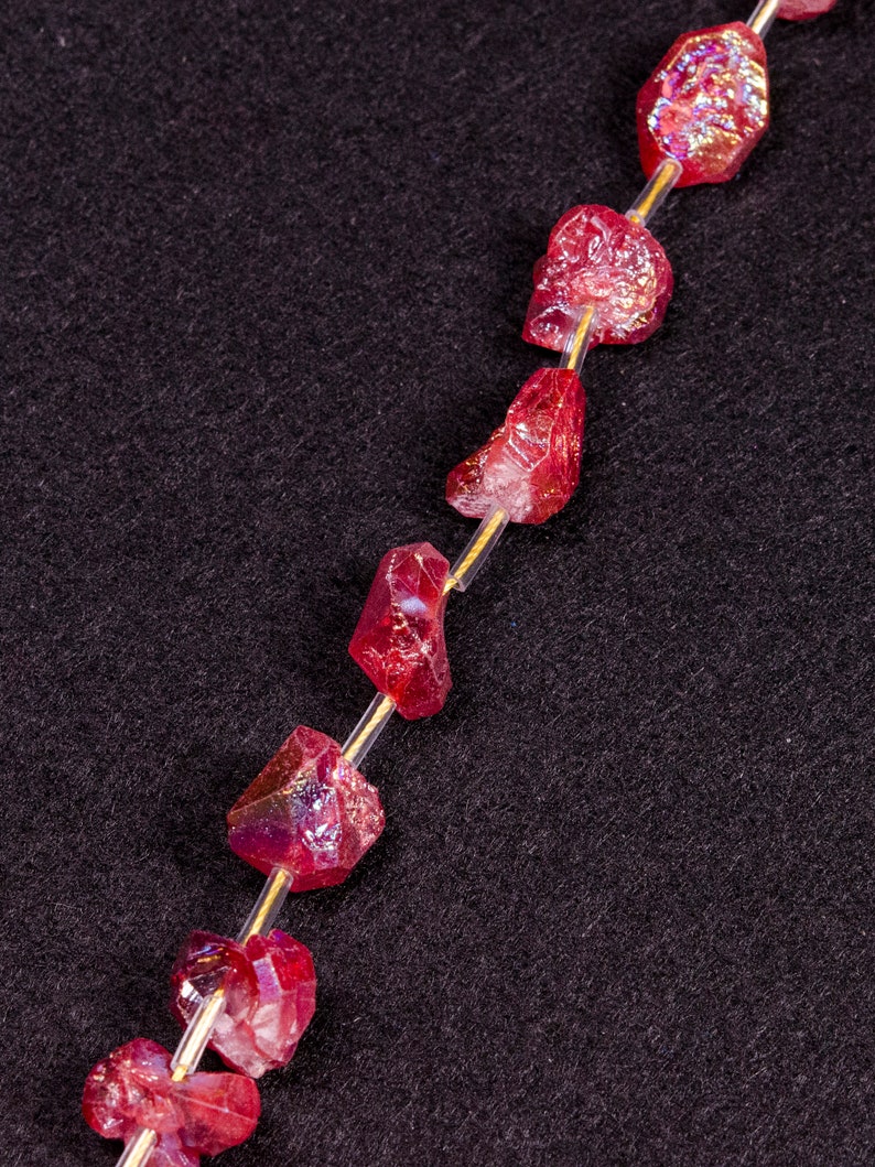 Red Aura Titanium Amethyst Crystal - Etsy