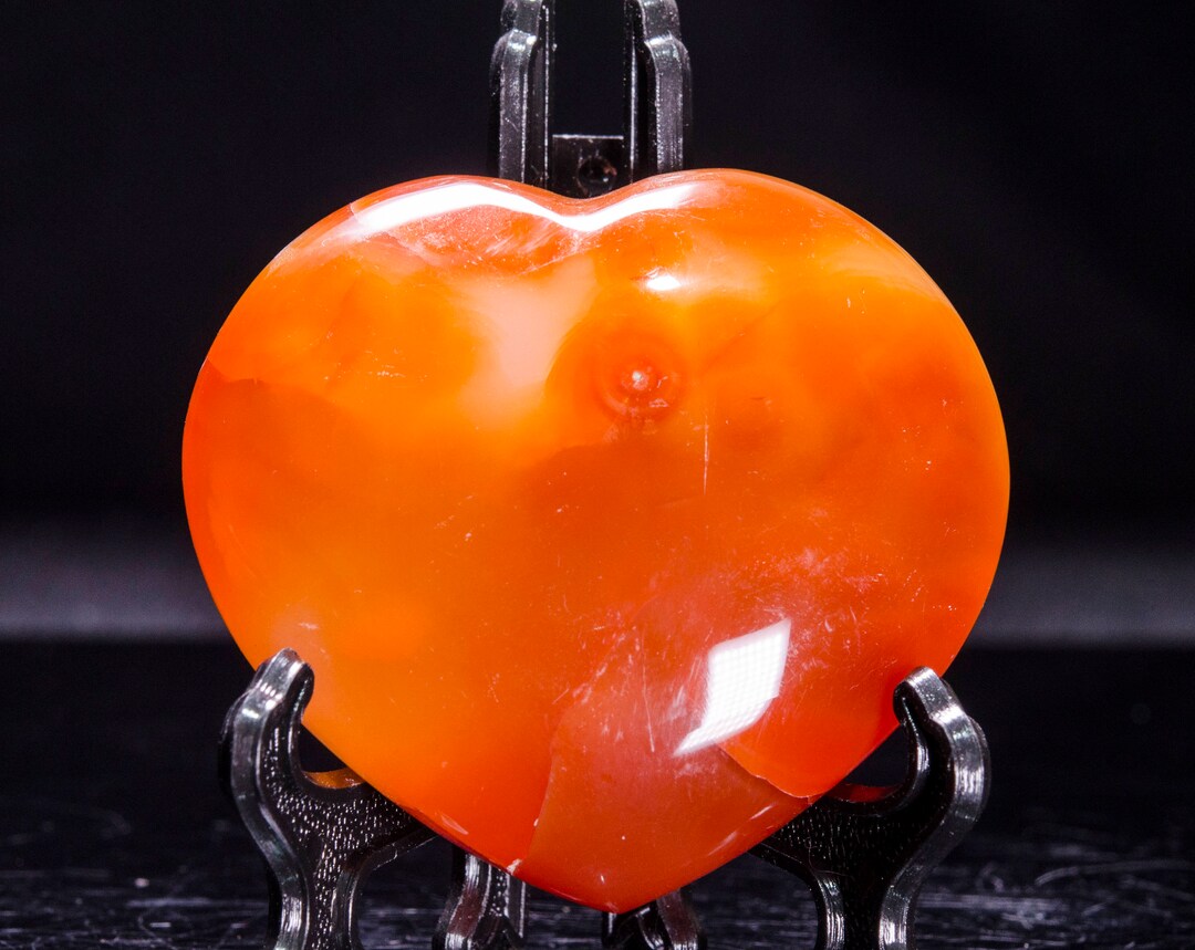 Best Heart Shaped Orange/red Agate Crystal /agate Gem Stone/red Agate ...
