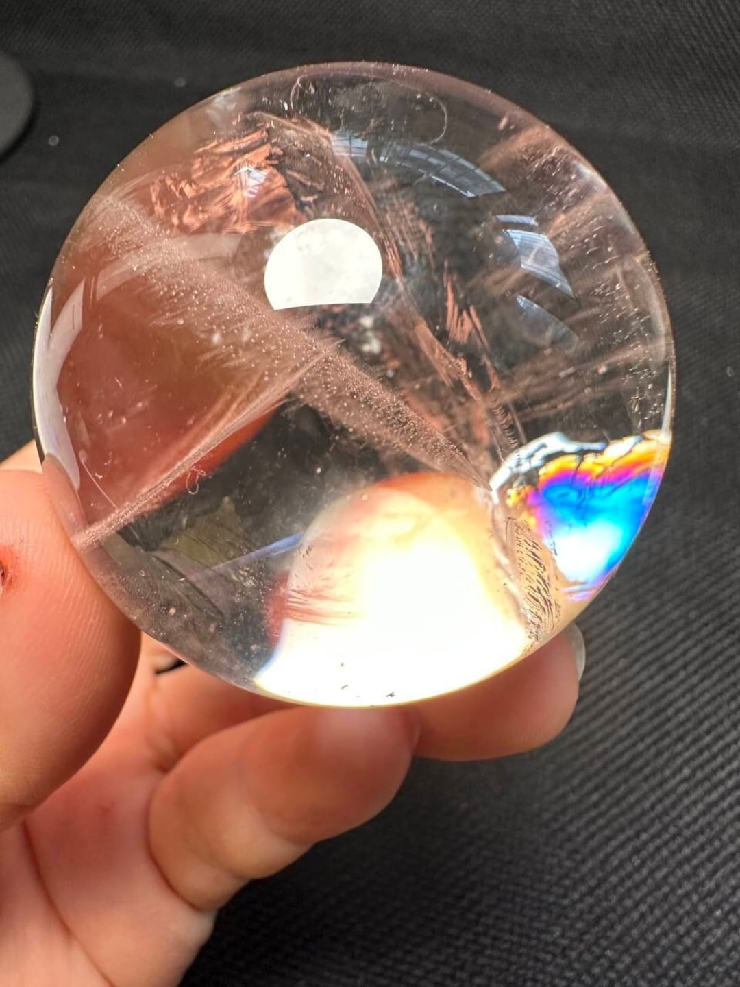 52mm Super Himalayan Rainbow Crystal Ball/energy Transparency Rainbow ...