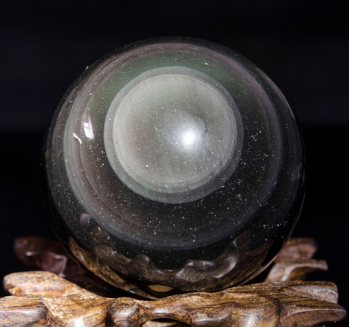 2.2best Rainbow Obsidian Sphere/rainbow Obsidian | Etsy