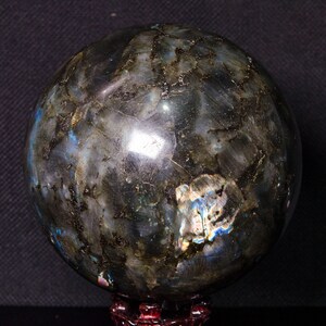 5.2"extra LARGE Rainbow Labradorite Sphere/labradorite Crystal Ball ...