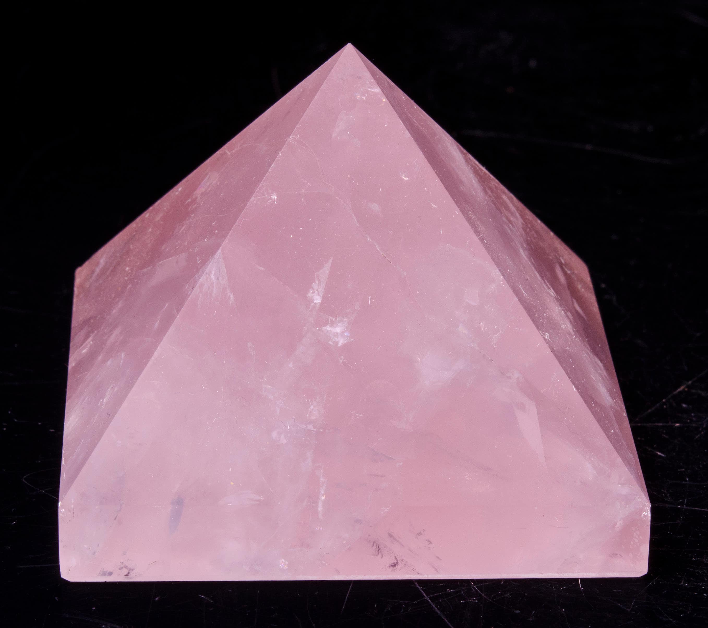 LARGE Clear Rainbow Rose Quartz Pyramid/pink Pyramid/rose | Etsy