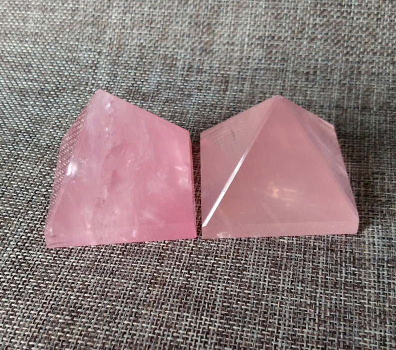 Extra Large Best Rose Quartz Pyramid/rose Crystal | Etsy