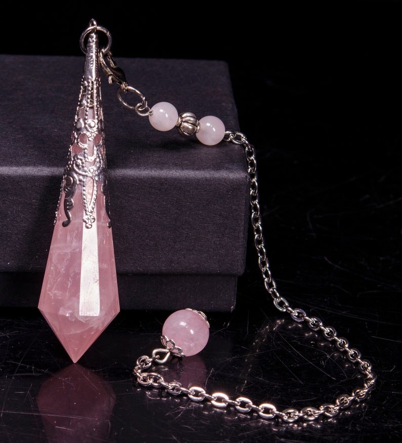 Clear Rose Pendulum/dowsing Tool for Chakra/reiki/balancing/meditation ...