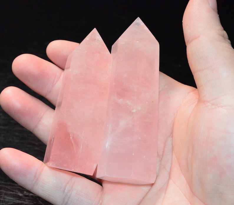 Extra Large Rose Quartz Point/rose Quartz Tower/wand/(size:,60mm,70mm ...