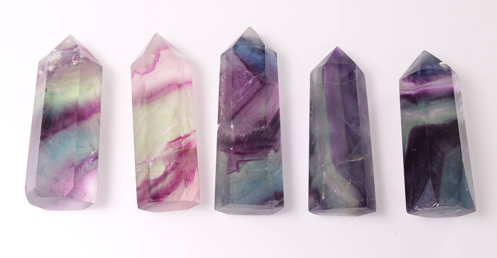 Fluorite/Best Hand cut Shiny Polished Fluorite Point/Rainbow | Etsy